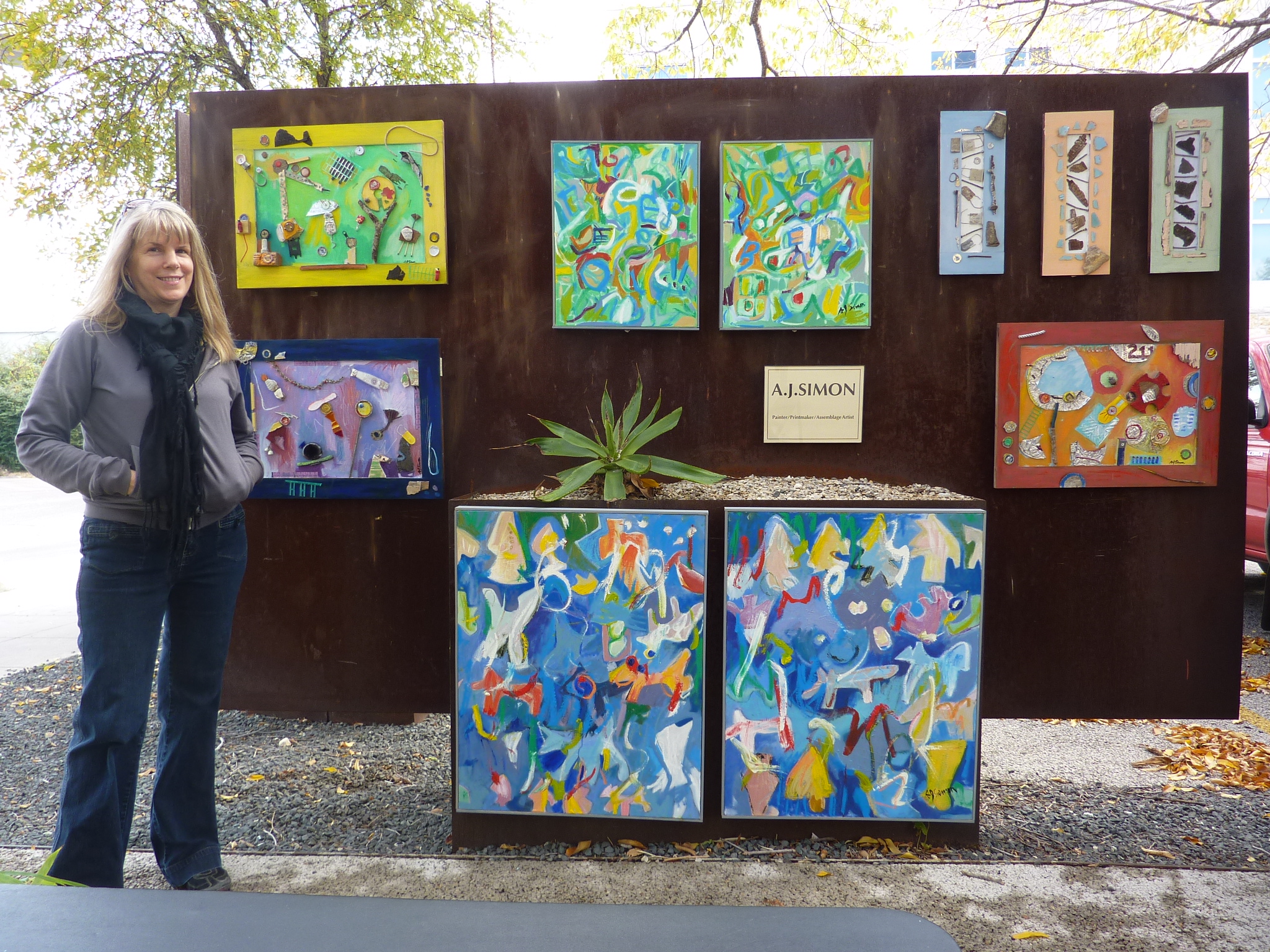 About A.J. | A.J. Simon - Austin Painter and Assemblage Artist